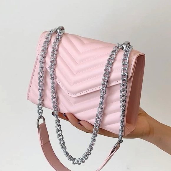 Bags | Mini Pink Quilted Bag | Poshmark